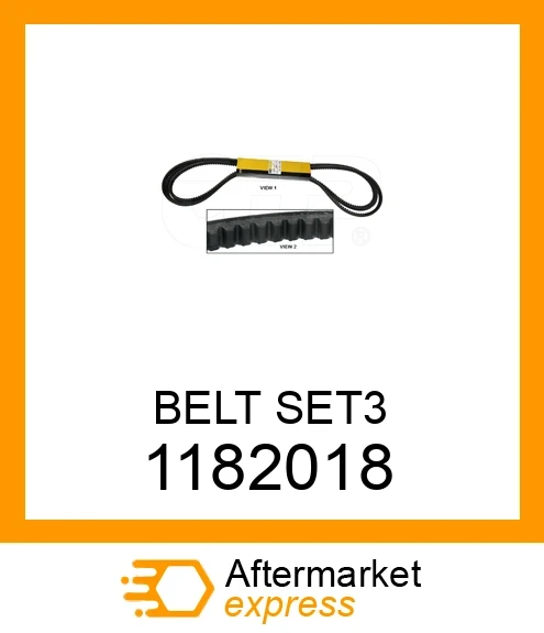1182018 - BELT SET3 fits CATERPILLAR | Price: $44.23 Stock: Texas