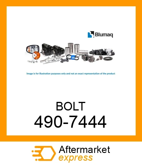 490-7444 - BOLT fits CATERPILLAR | Price: $2.25 Stock: Tennessee