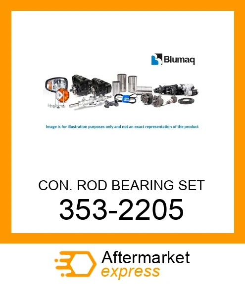 353-2205 - CON. ROD BEARING SET fits CATERPILLAR | Price: $12.83 Stock ...