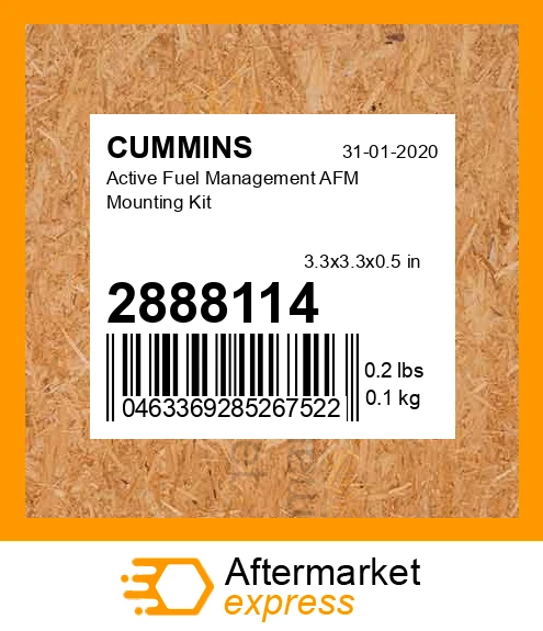 2888114 - Active Fuel Management AFM Mounting Kit fits CUMMINS | Price ...