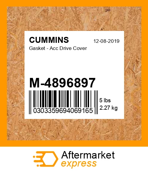 m4896897 - Gasket - Acc Drive Cover fits CUMMINS