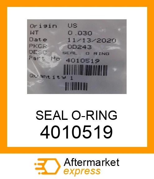 4010519 - Seal O-ring fits CUMMINS | Price: $4.95 Stock: Kentucky