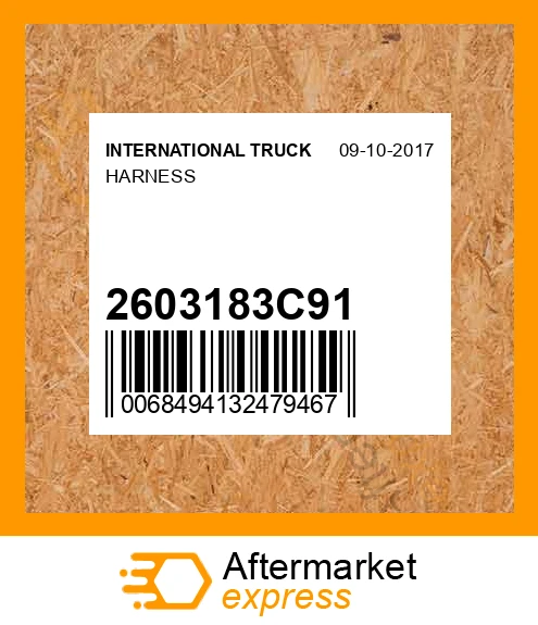 2603183C91 - HARNESS fits INTERNATIONAL TRUCK | Price: $2,839 Stock ...