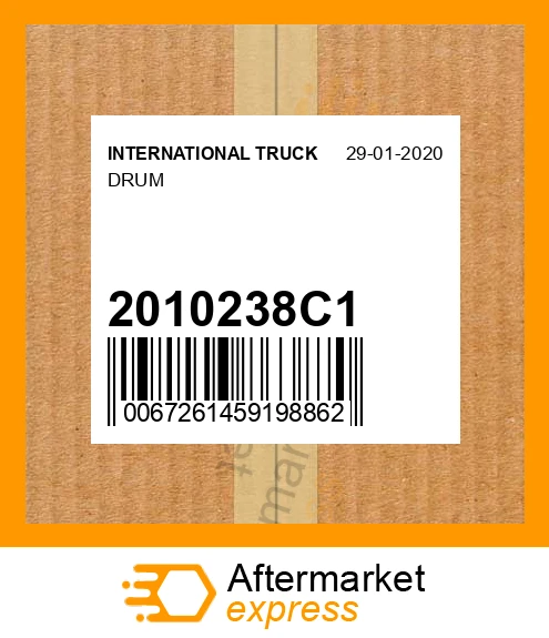 2010238C1 - DRUM fits INTERNATIONAL TRUCK | Price: $171.00