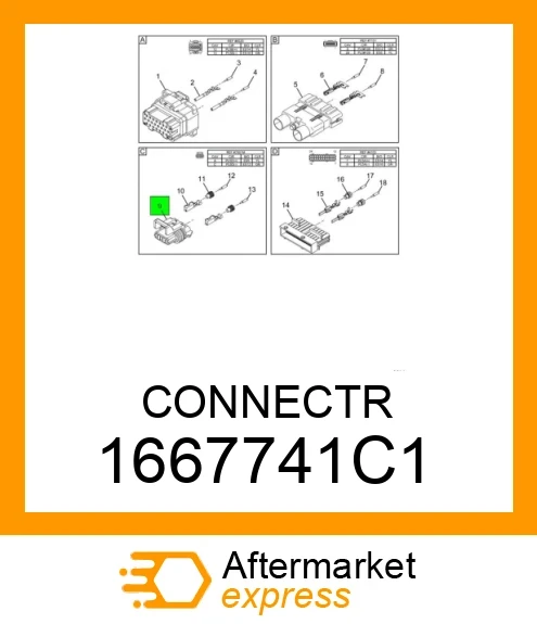 1667741C1 - CONNECTR fits INTERNATIONAL TRUCK | Price: $17.27 Stock ...