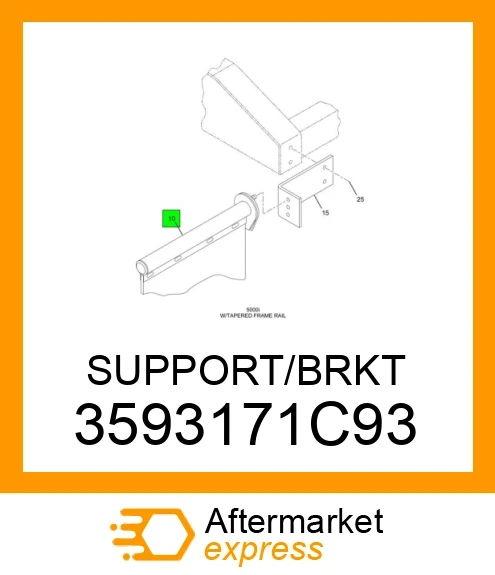 3593171C93 - SUPPORT/BRKT fits INTERNATIONAL TRUCK | Price: $189.48 ...