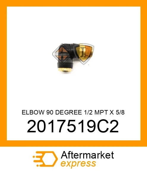 2017519C2 - ELBOW 90 DEGREE 1/2 MPT X 5/8 PTC fits INTERNATIONAL TRUCK ...