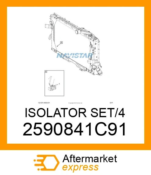 2590841C91 - ISOLATOR SET/4 fits INTERNATIONAL TRUCK | Price: $97.55 ...