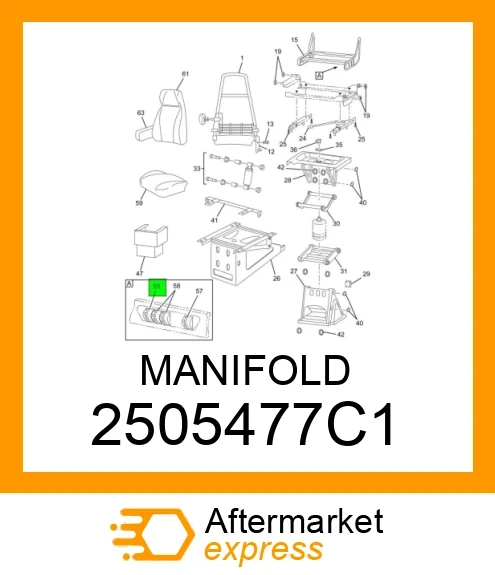 2505477C1 - MANIFOLD fits INTERNATIONAL TRUCK | Price: $22.63 Stock ...