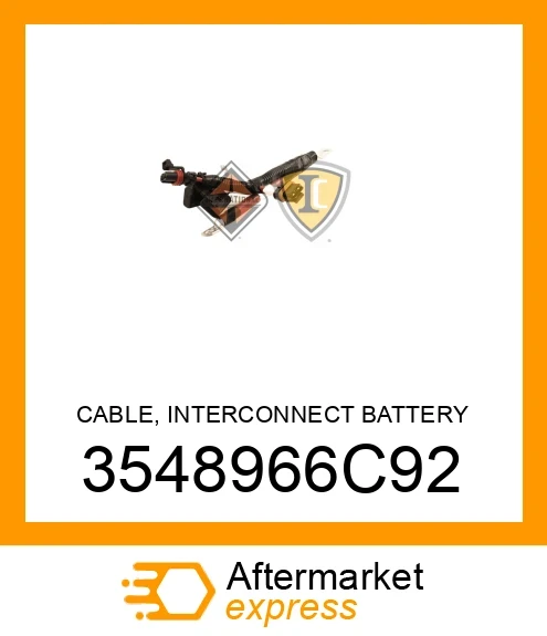 3548966C92 - CABLE, INTERCONNECT BATTERY UNSEALED fits INTERNATIONAL ...