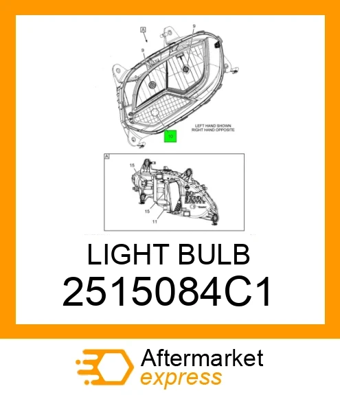 2515084C1 - LIGHT BULB fits INTERNATIONAL TRUCK | Price: $21.11 Stock ...