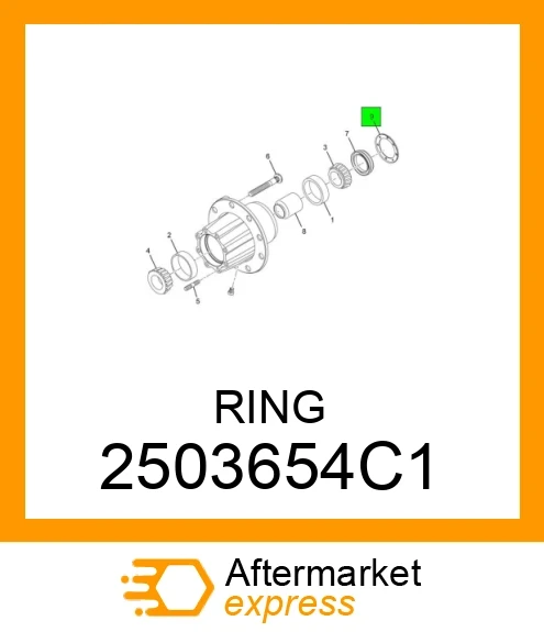 2503654C1 - RING fits INTERNATIONAL TRUCK | Price: $28.27 Stock: Wisconsin