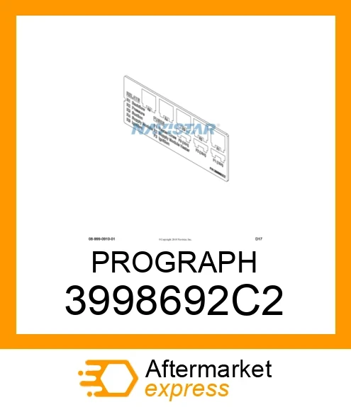 3998692C2 - PROGRAPH fits INTERNATIONAL TRUCK | Price: $11.90 Stock ...