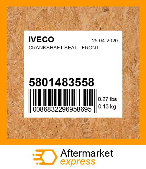 5801483558 - CRANKSHAFT SEAL - FRONT fits IVECO | Price: $13.34 Stock ...