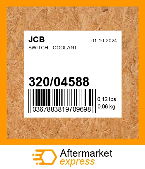 320/04588 - SWITCH - COOLANT fits JCB | Price: $70.94 Stock: Florida