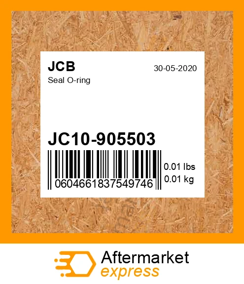 JC10/905503 - Seal O-ring fits JCB | Price: $4.95 Stock: Kentucky