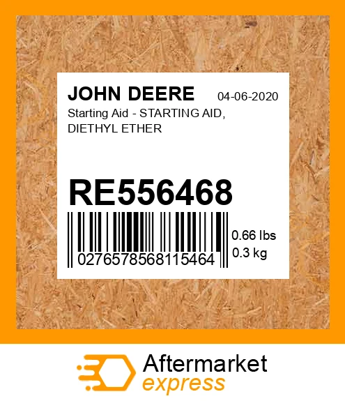 RE556468 - Starting Aid - STARTING AID, DIETHYL ETHER fits JOHN DEERE
