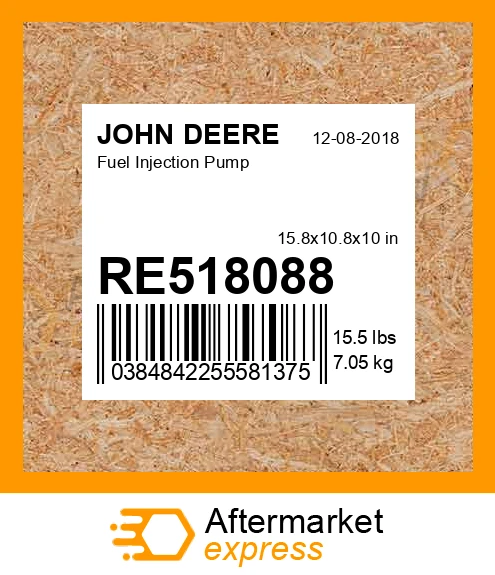 RE518088 - Fuel Injection Pump fits JOHN DEERE