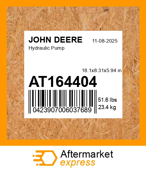 AT164404 - HYDRAULIC PUMP fits JOHN DEERE | Price: $2,119 Stock: Ohio