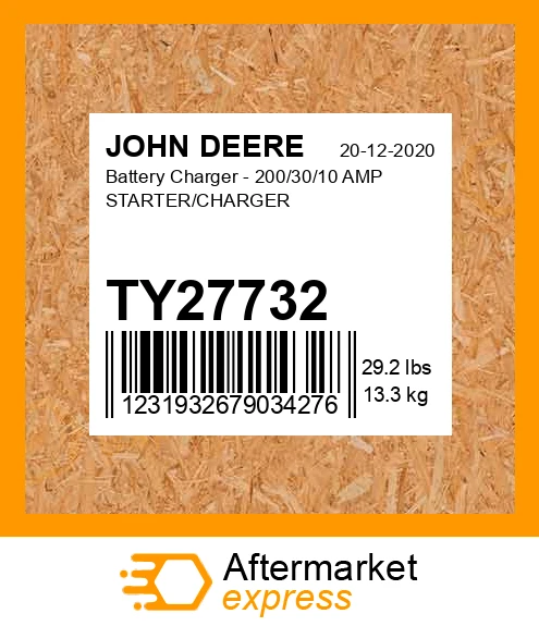 TY27732 - Battery Charger - 200/30/10 AMP STARTER/CHARGER fits JOHN DEERE