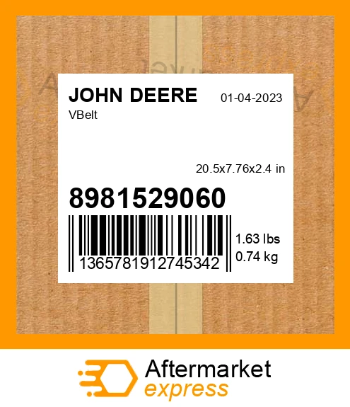 8981529060 - VBelt fits JOHN DEERE