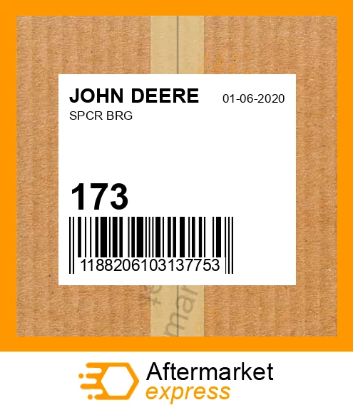 173 Spcr Brg Fits John Deere