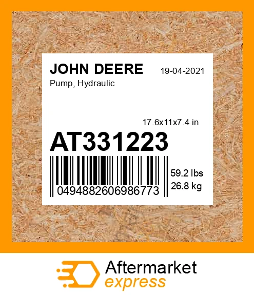 AT331223 - Pump fits JOHN DEERE
