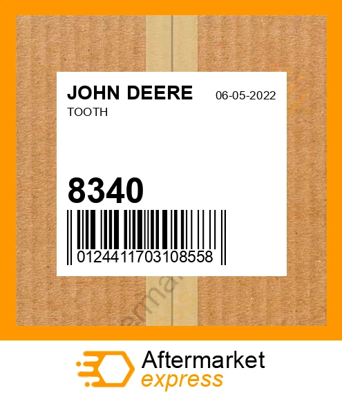 8340 - TOOTH fits JOHN DEERE