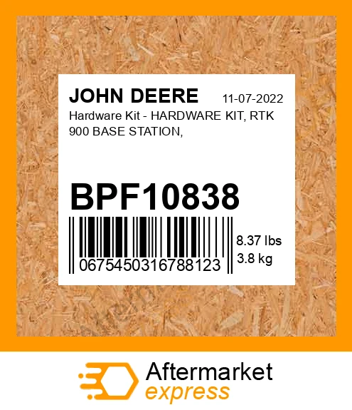 BPF10838 - Hardware Kit - HARDWARE KIT, RTK 900 BASE STATION, fits JOHN ...