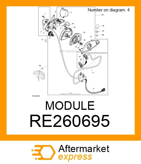 RE260695 - MODULE fits JOHN DEERE | Price: $300.55