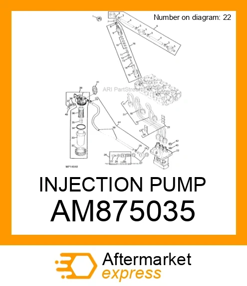 AM875035 - INJECTION PUMP fits JOHN DEERE