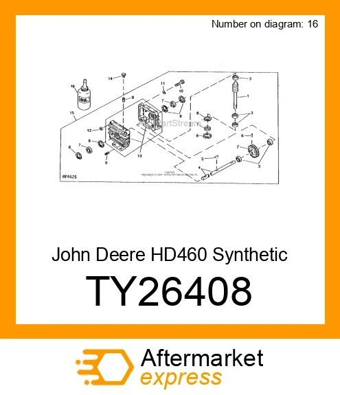 TY26408 - Oil fits JOHN DEERE