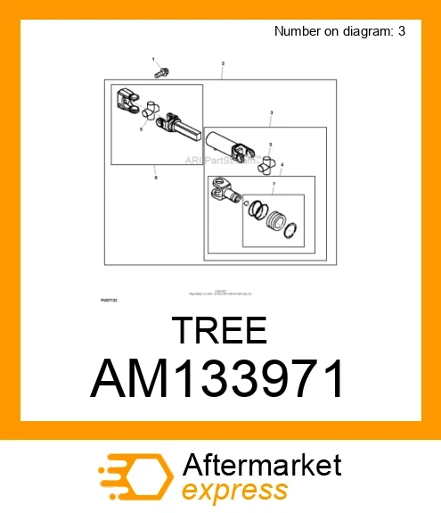 AM133971 - TREE fits JOHN DEERE