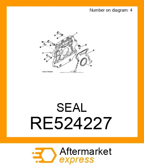 RE524227 - SEAL fits JOHN DEERE | Price: $38.90 Stock: Wisconsin