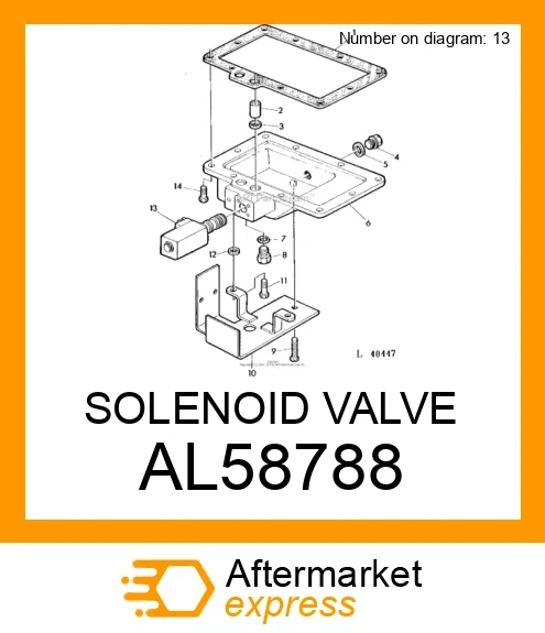 AL58788 - SOLENOID VALVE fits JOHN DEERE