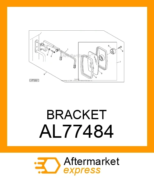 AL77484 - BRACKET fits JOHN DEERE | Price: $197.65 Stock: Wisconsin
