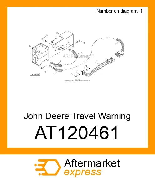 AT120461 - Travel Warning Alarm fits JOHN DEERE