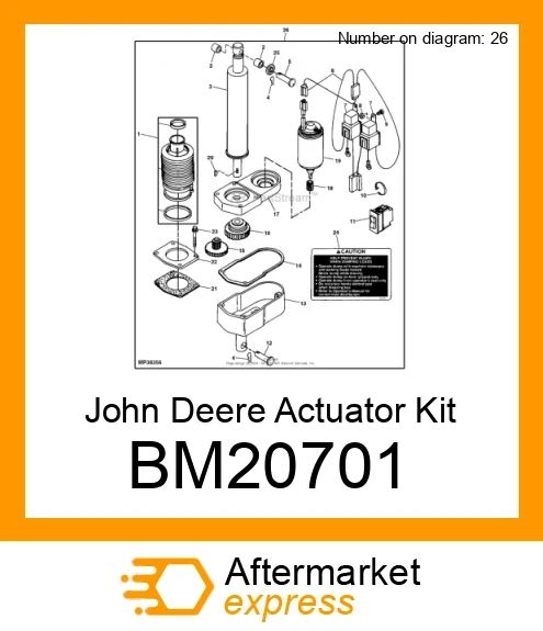 BM20701 - Kit fits JOHN DEERE