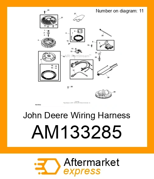 AM133285 - Wiring Harness fits JOHN DEERE