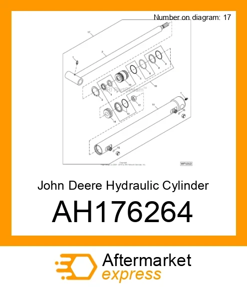 AH176264 - Hydraulic Cylinder fits JOHN DEERE