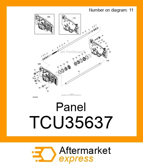 TCU35637 - Panel fits JOHN DEERE