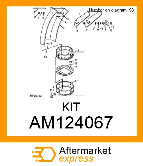 AM124067 - KIT fits JOHN DEERE