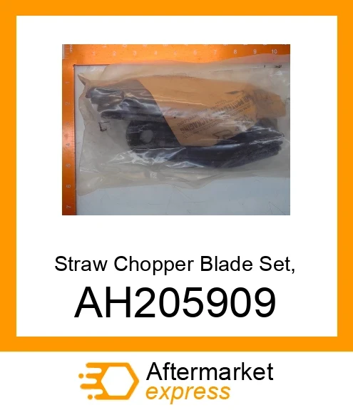 AH205909 - Straw Chopper Blade Set, Paddle Type for John Deere Combine ...