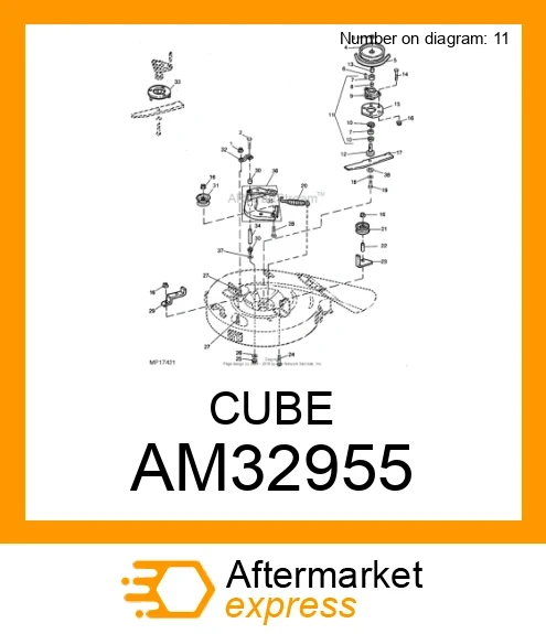 AM32955 - CUBE fits JOHN DEERE