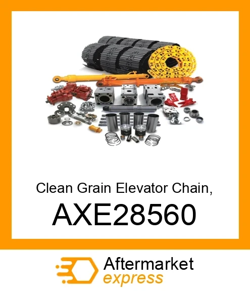 AXE28560 - Clean Grain Elevator Chain, Rubber Paddles fits JOHN DEERE ...