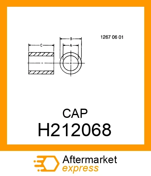 H212068 - CAP fits JOHN DEERE