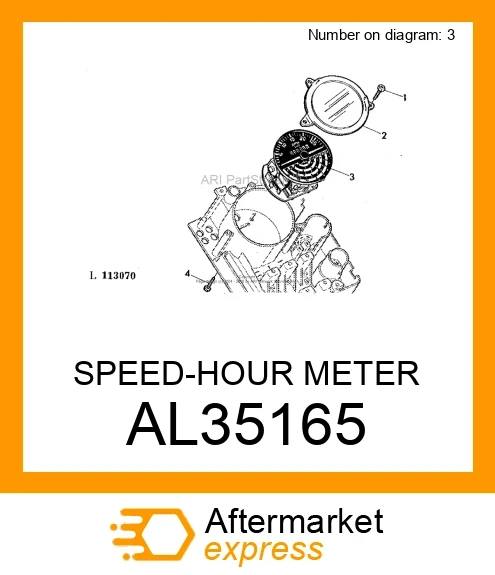 AL35165 - SPEED-HOUR METER fits JOHN DEERE