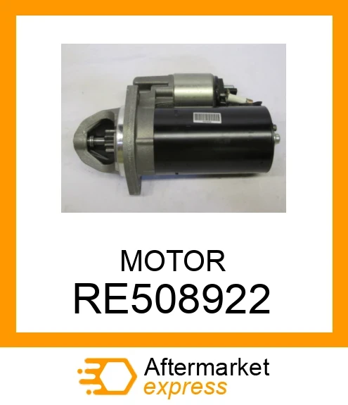 RE508922 - MOTOR fits JOHN DEERE | Price: $335.59 Stock: Wisconsin