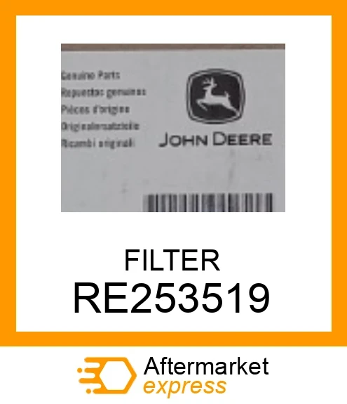 RE253519 - FILTER fits JOHN DEERE | Price: $37.48 Stock: Wisconsin