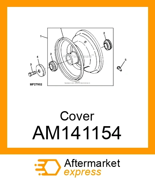 AM141154 - Cover fits JOHN DEERE